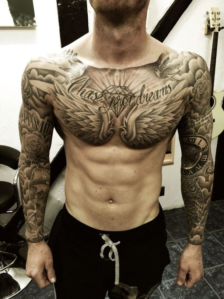 Chest Piece Tattoo Ideas For Guys Riccda