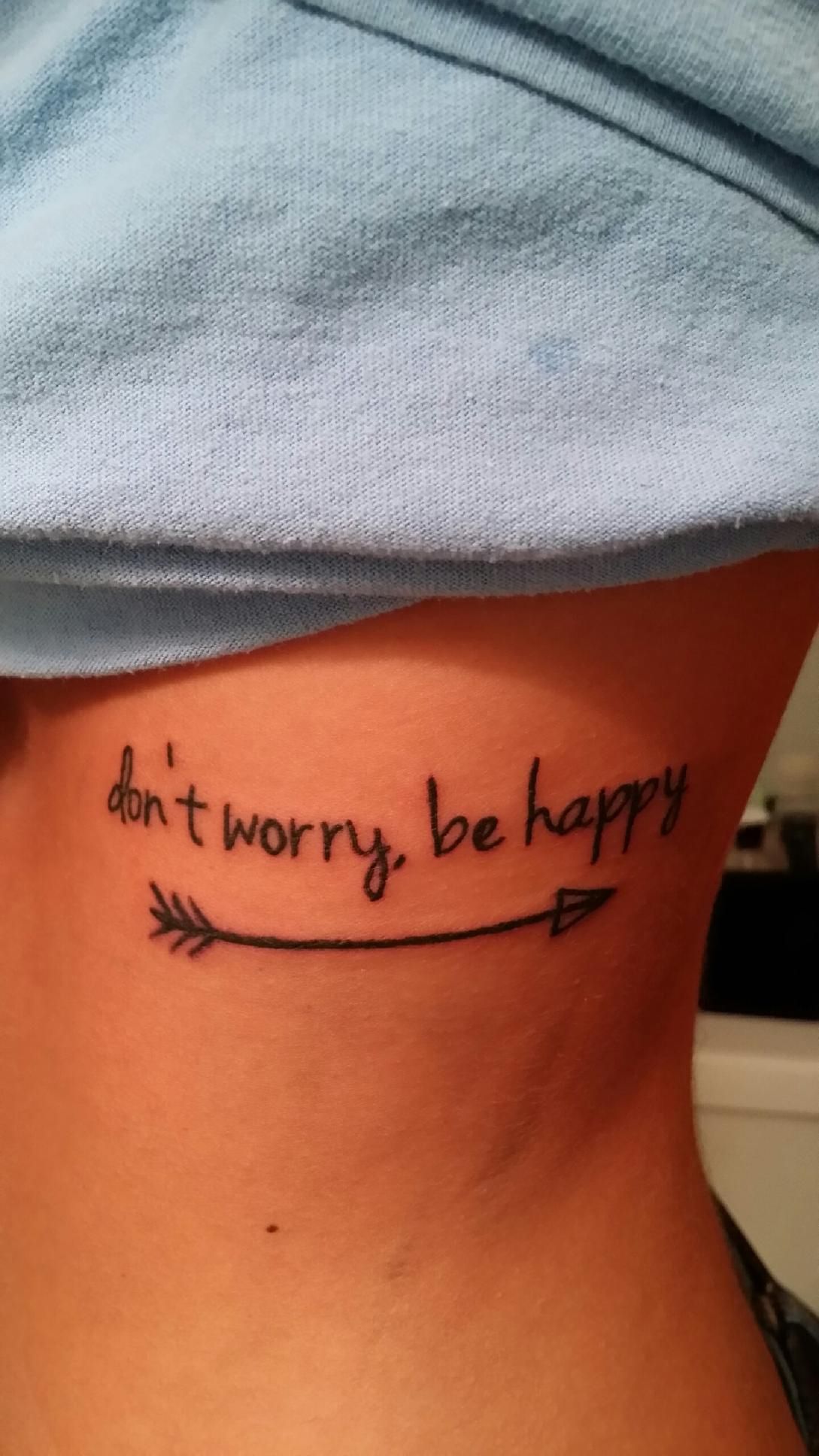 Don't Worry Be Happy Tattoo Ideas - Riccda