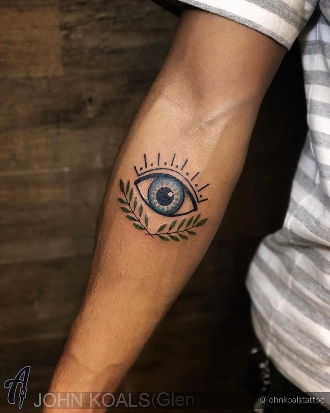 Evil Eye Tattoo Ideas for Men - Riccda