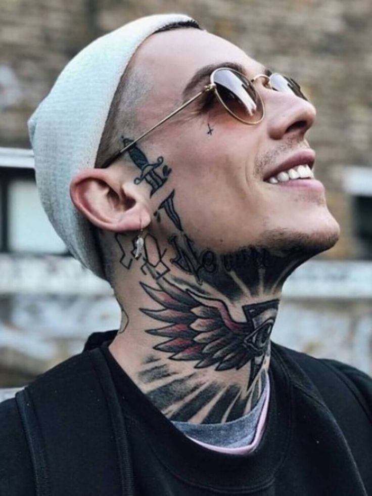 Full Neck Tattoo Ideas For Guys - Riccda