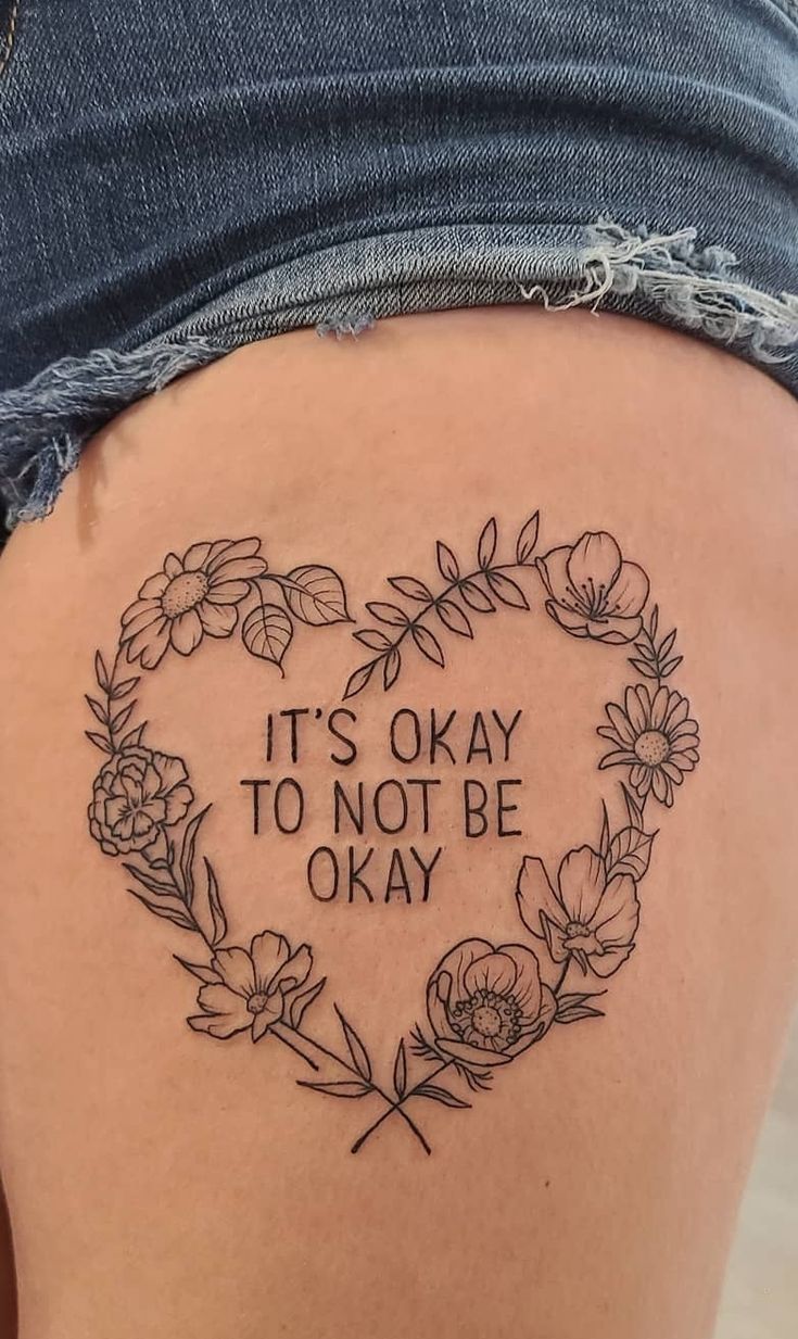 It's Ok to Not Be Ok Tattoo Ideas - Riccda