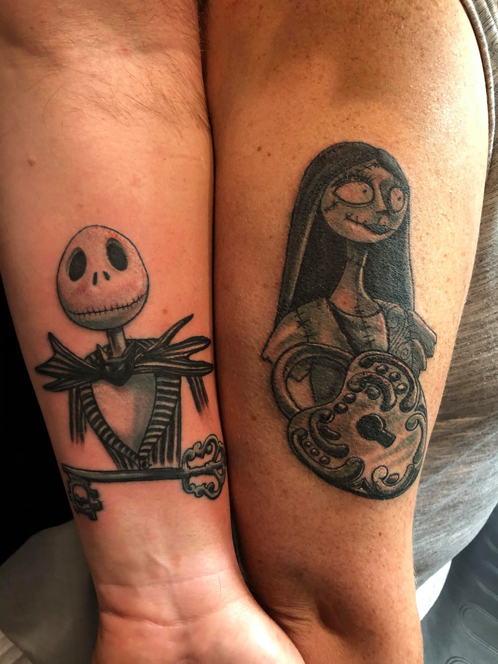 Jack and Sally Couples Tattoo Ideas - Riccda