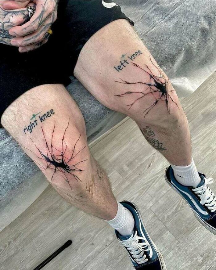 Knee Cap Tattoo Ideas for Men - Riccda