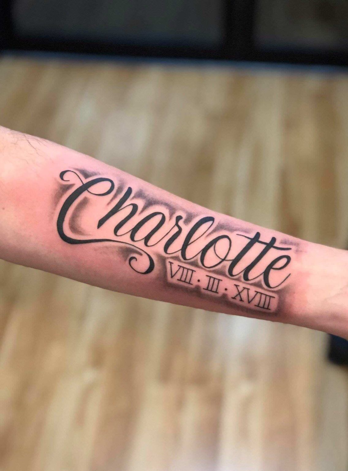 Last Name Tattoo Ideas on Arm - Riccda