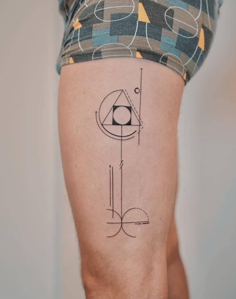Men's Fine Line Tattoo Ideas - Riccda