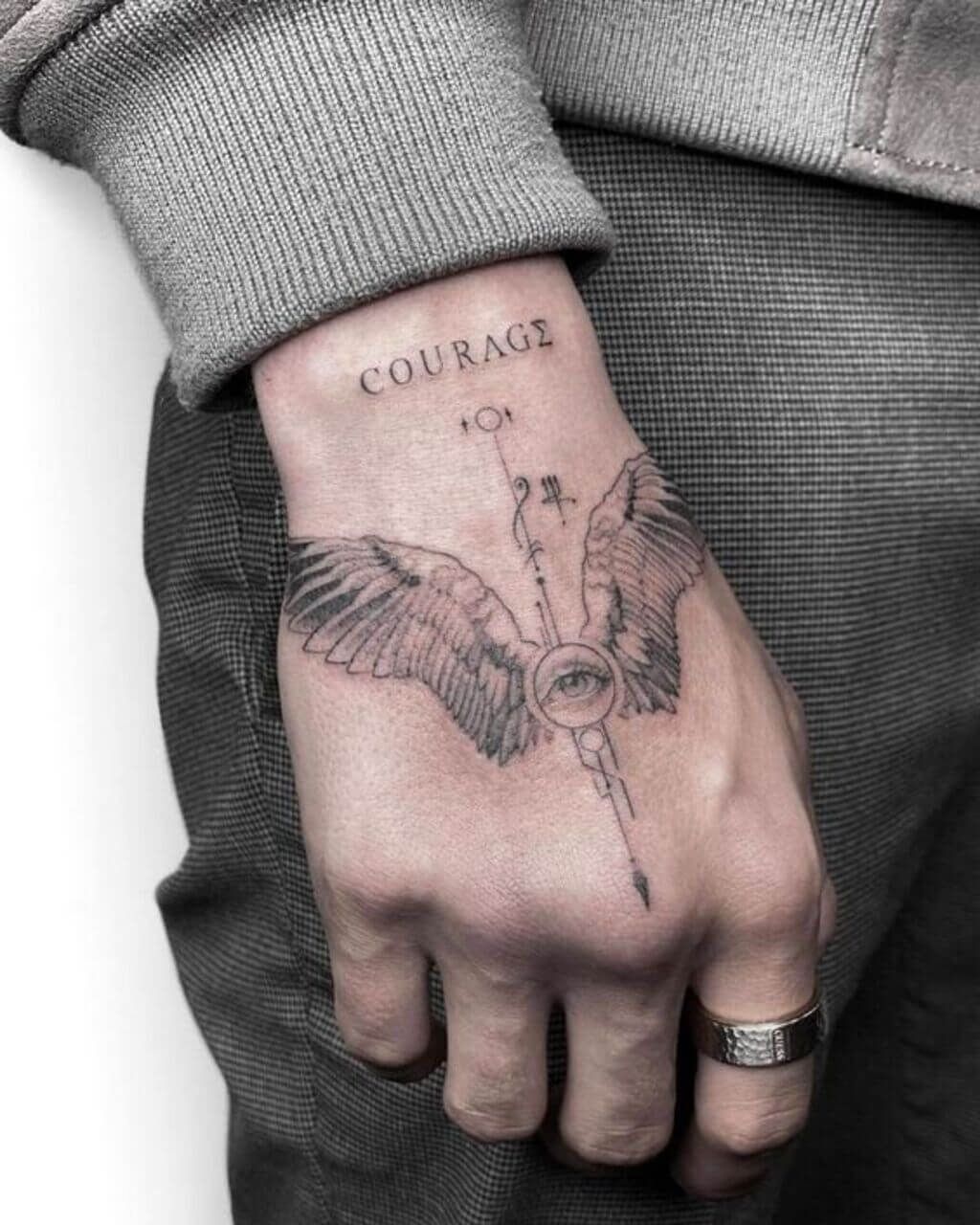 Simple Hand Tattoo Ideas for Men - Riccda