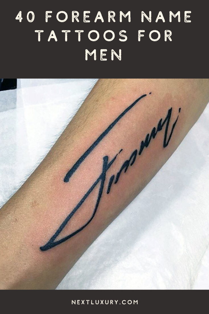 Small Name Tattoo Ideas for Men - Riccda