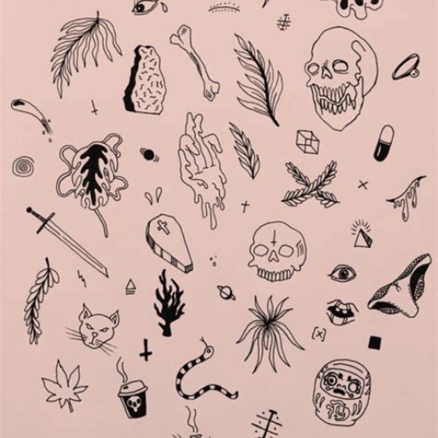Goth Stick and Poke Tattoo Ideas - Riccda