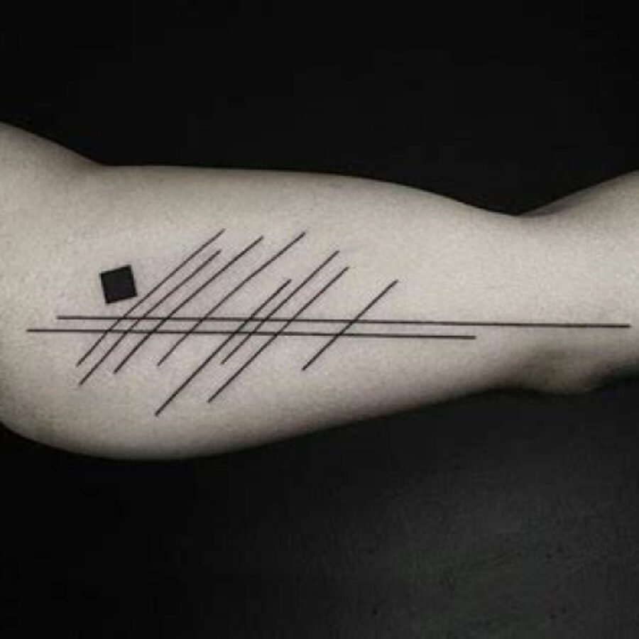 Line Work Tattoo Ideas for Men - Riccda