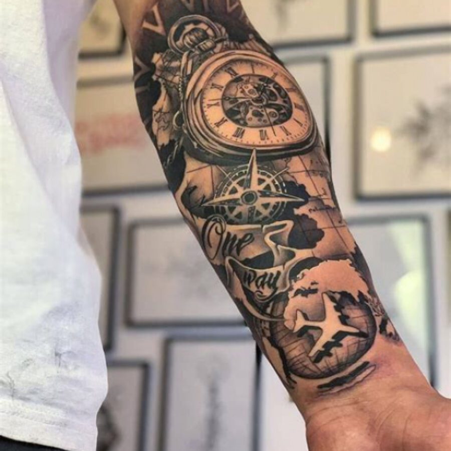 Mens Lower Half Sleeve Tattoo Ideas - Riccda